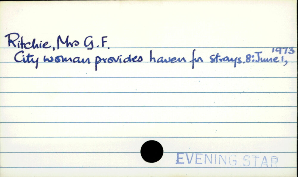 Ritchie, Mrs G. F. | Dunedin Public Libraries