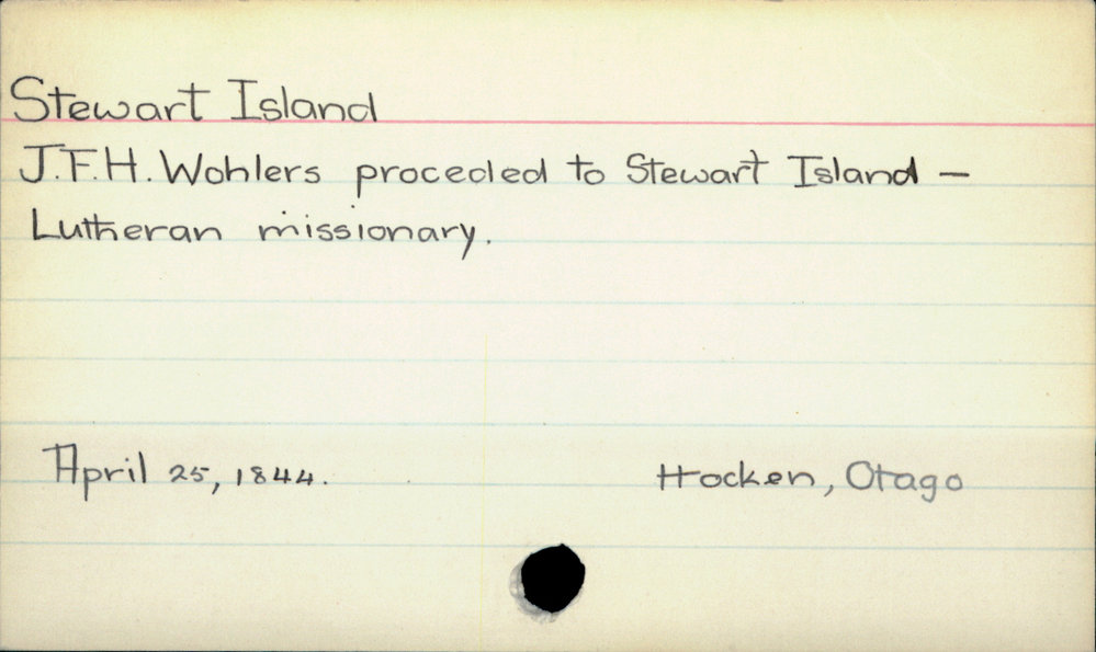 Stewart Island | Dunedin Public Libraries