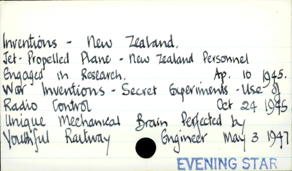 Inventions - New Zealand | Dunedin Public Libraries