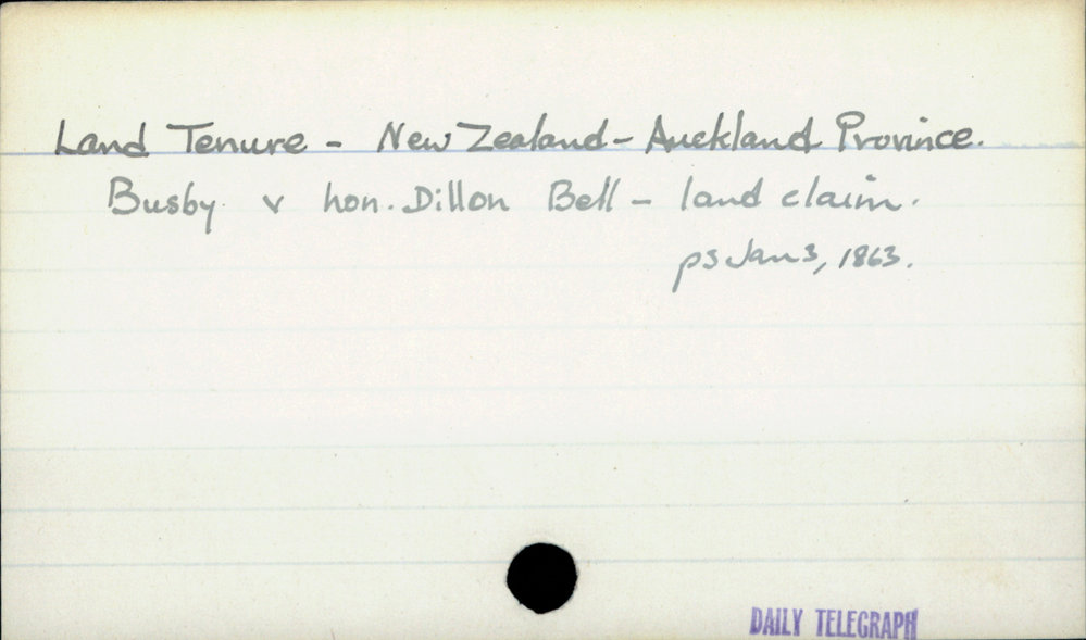 Land Tenure - New Zealand - Auckland Province | Dunedin Public Libraries