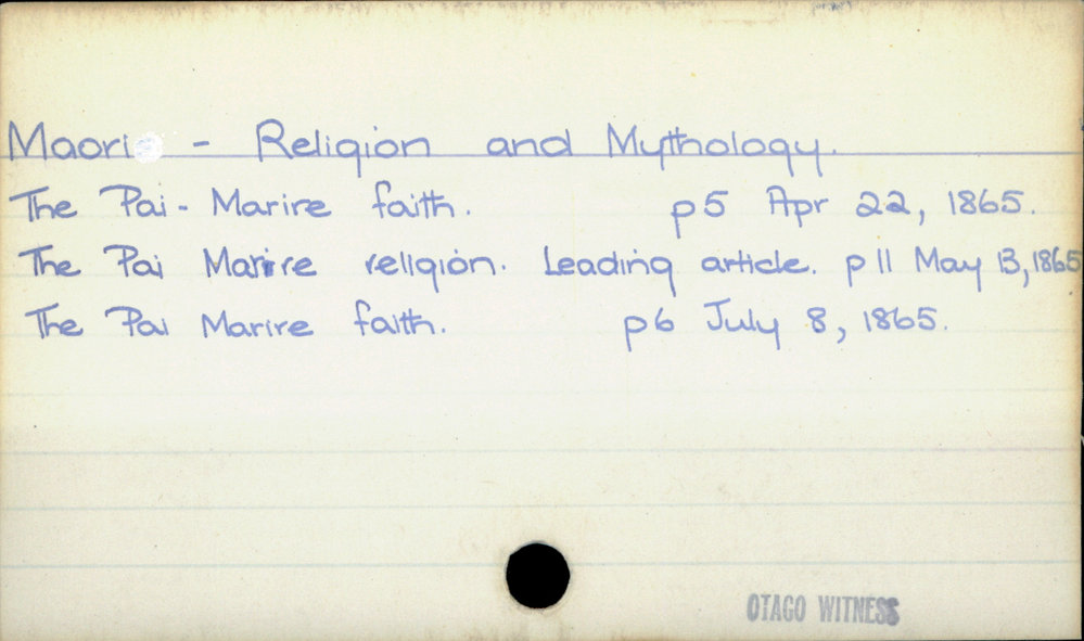 Maori - Religion and Mythology | Dunedin Public Libraries