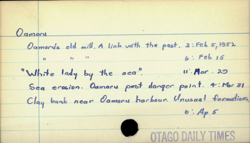 Oamaru | Dunedin Public Libraries