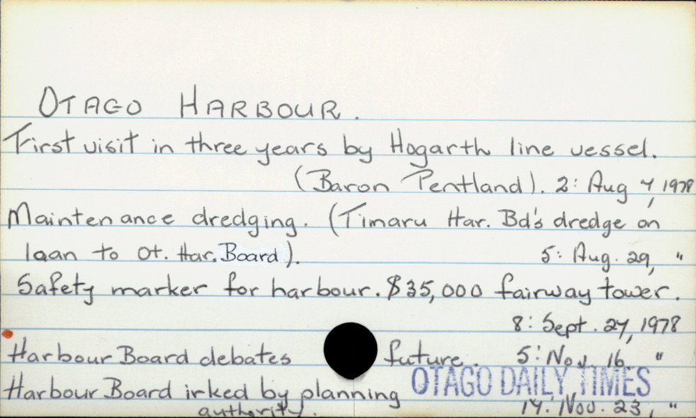 Otago Harbour | Dunedin Public Libraries